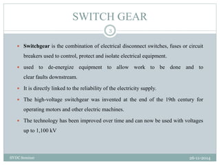 Compact DC switch gear | PPTX