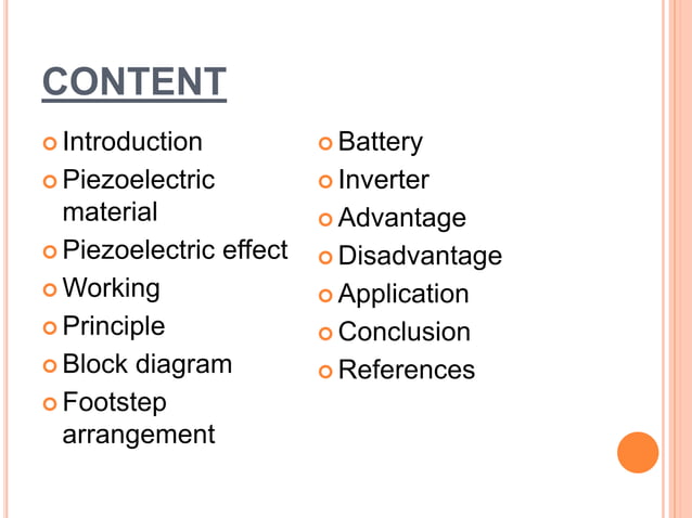 FOOT STEP POWER GENERATION | PPTX | Physics | Science