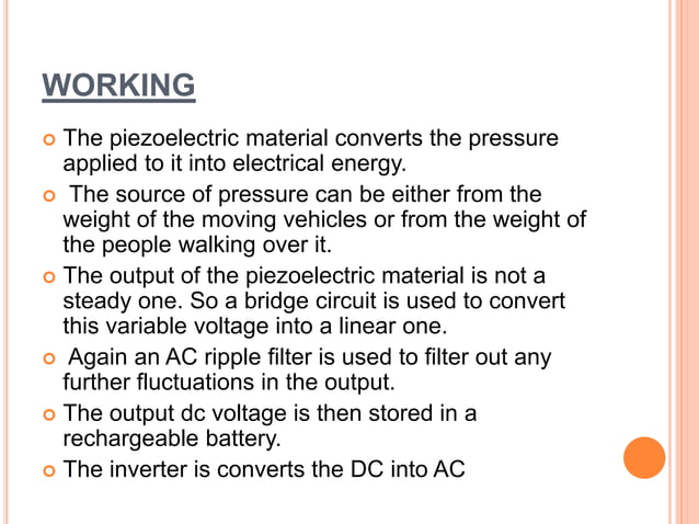 FOOT STEP POWER GENERATION | PPTX | Physics | Science