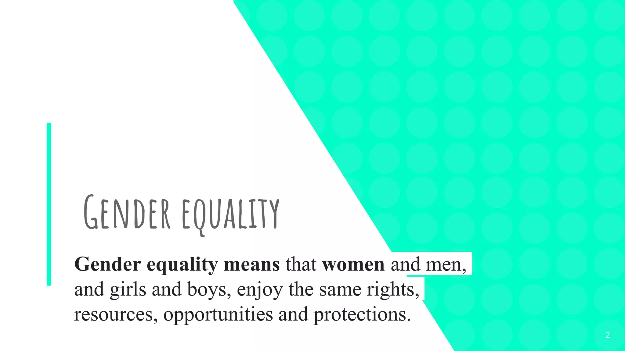 Gender Equality: Right of Every Woman | PPTX