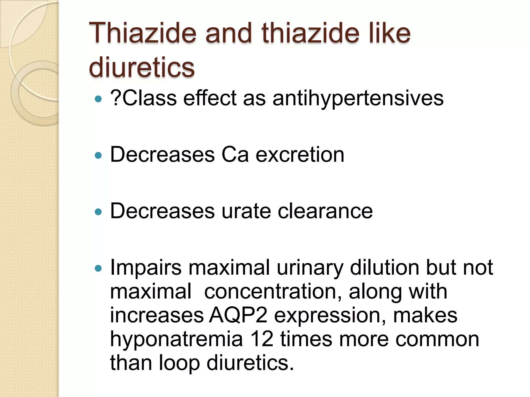 Diuretics in CKD | PPTX