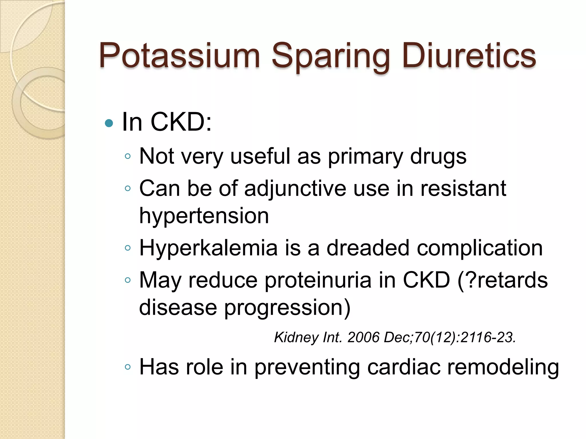 Diuretics in CKD | PPTX