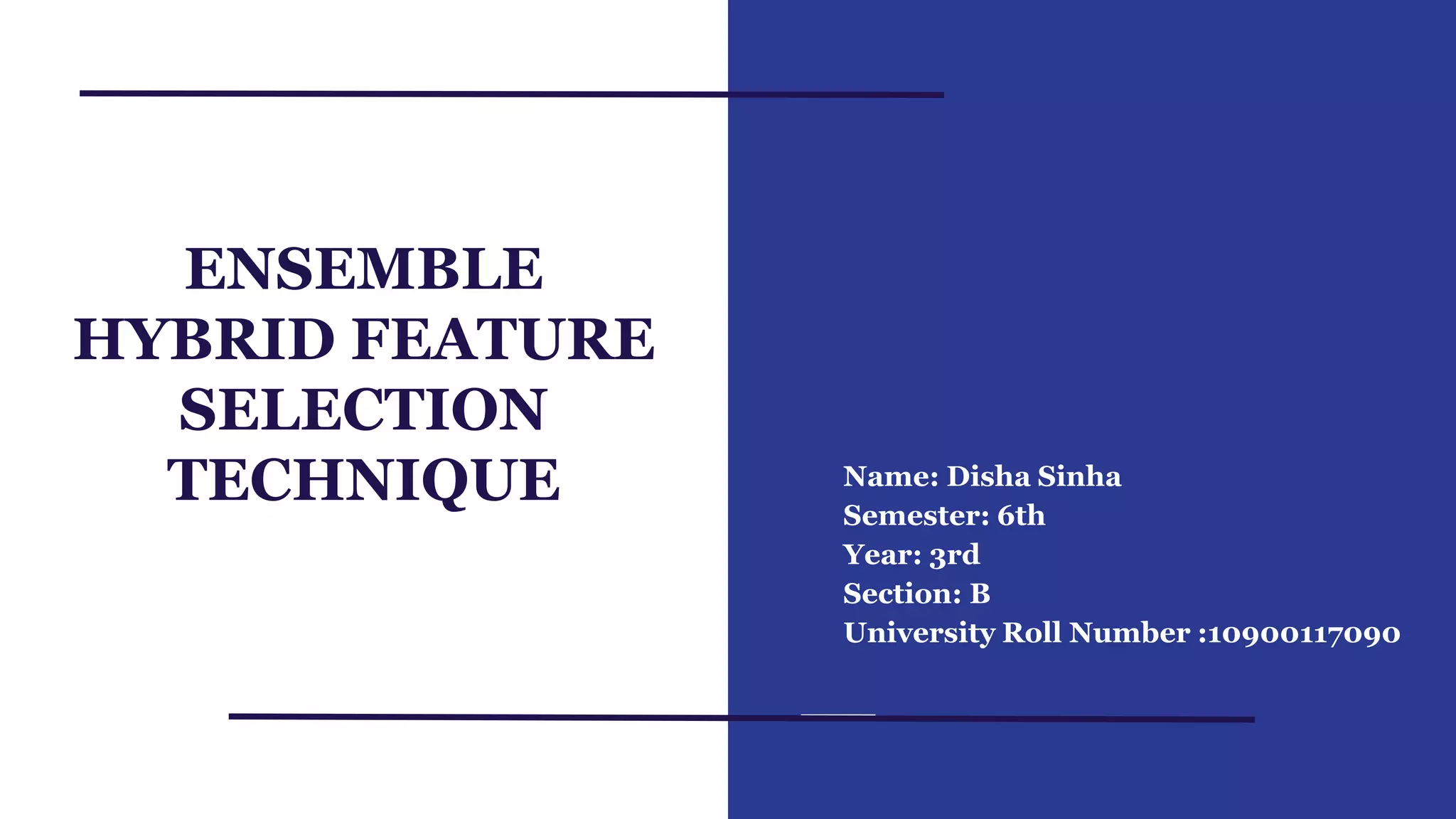 Ensemble hybrid learning technique | PPTX | Artificial Intelligence | Technology & Computing