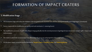Impact Craters and Shock Metamorphism | PPTX