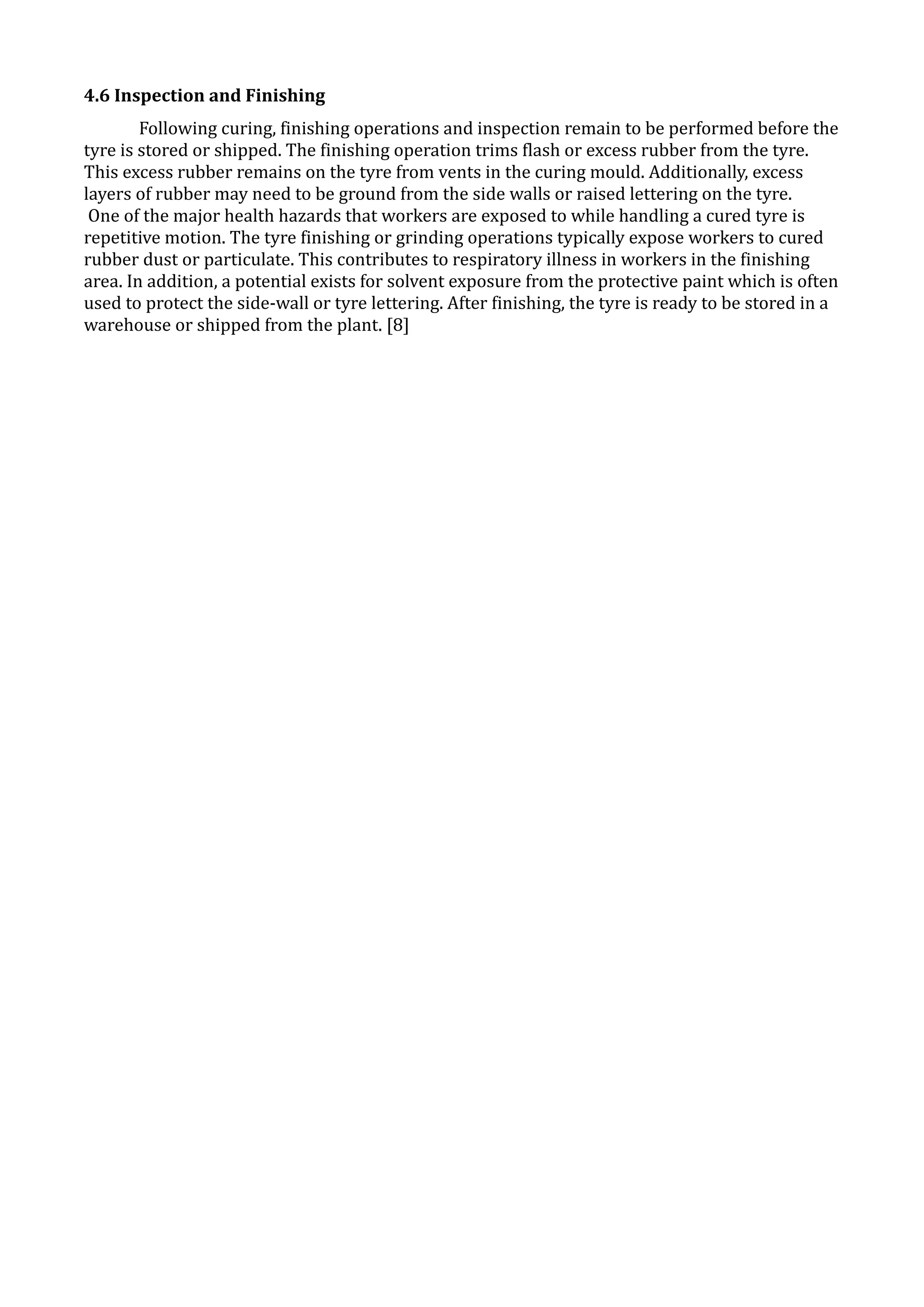 Manufacturing Processes - Tyre | PDF