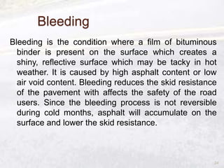 Seminar Presentation "Pavements failures and their maintenance" | PPTX