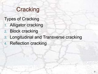 Seminar Presentation "Pavements failures and their maintenance" | PPTX