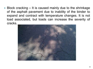 Seminar Presentation "Pavements failures and their maintenance" | PPTX