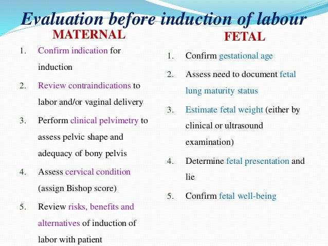 Seminar induction of labour