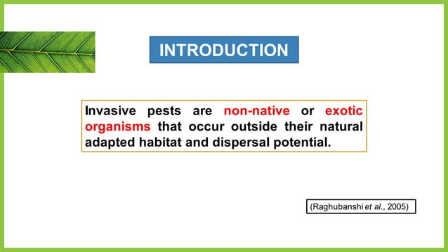 Invasive pests in India | PDF | Agriculture | Industries
