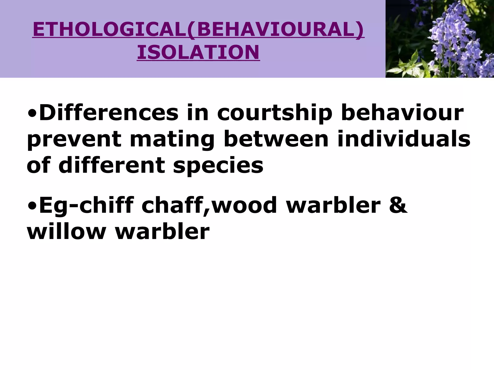 Isolating mechanisms - kashmeera | PPT