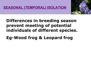 Isolating mechanisms - kashmeera | PPT