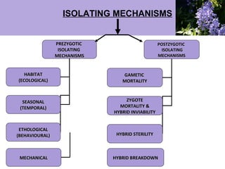 Isolating mechanisms - kashmeera | PPT