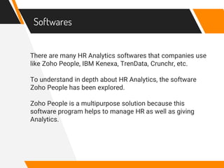 HR Analytics : Zoho People | PDF