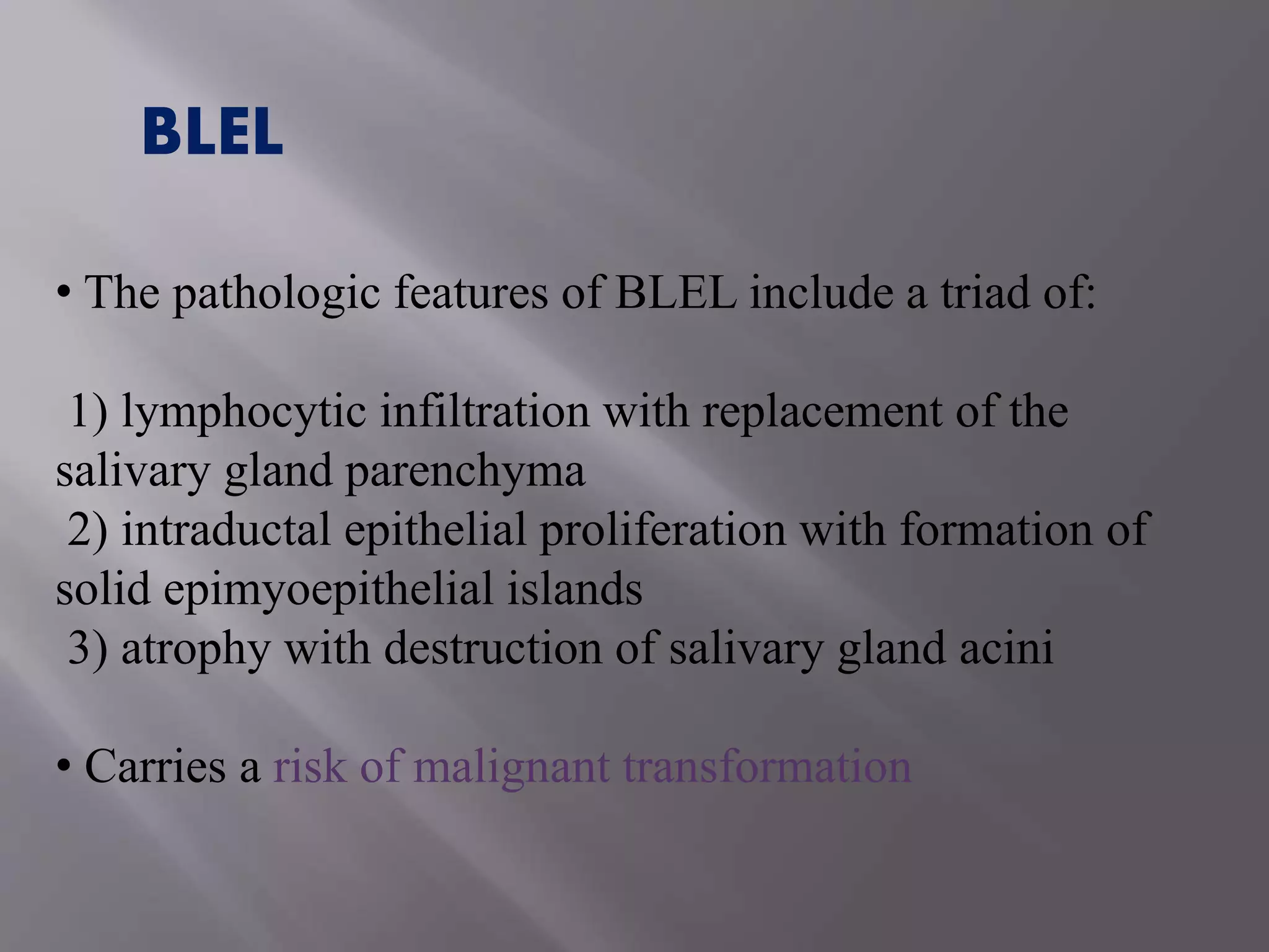lymphoepithelial lesion | PPTX