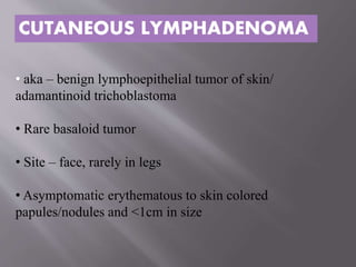 lymphoepithelial lesion | PPTX