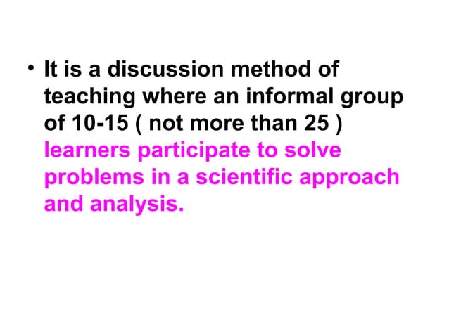 Seminar Method of Teaching | PPT | Workshops and Classes | Hobbies ...