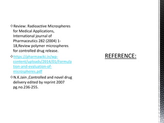 MICROCAPSULE/ MICROSPHERES:- TYPES, PREPARATION & EVALUATION | PPTX