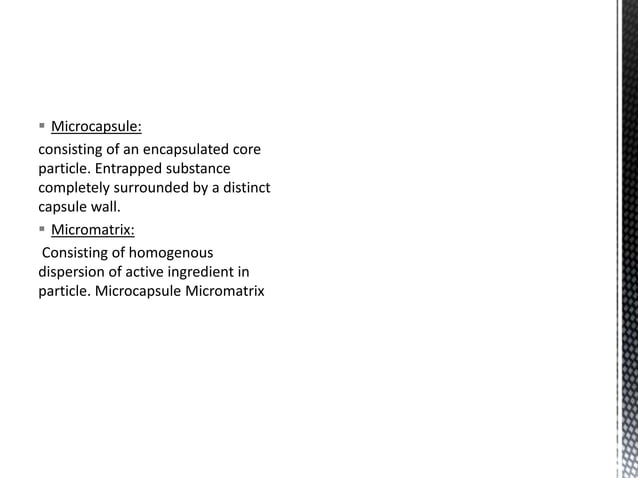 MICROCAPSULE/ MICROSPHERES:- TYPES, PREPARATION & EVALUATION | PPTX