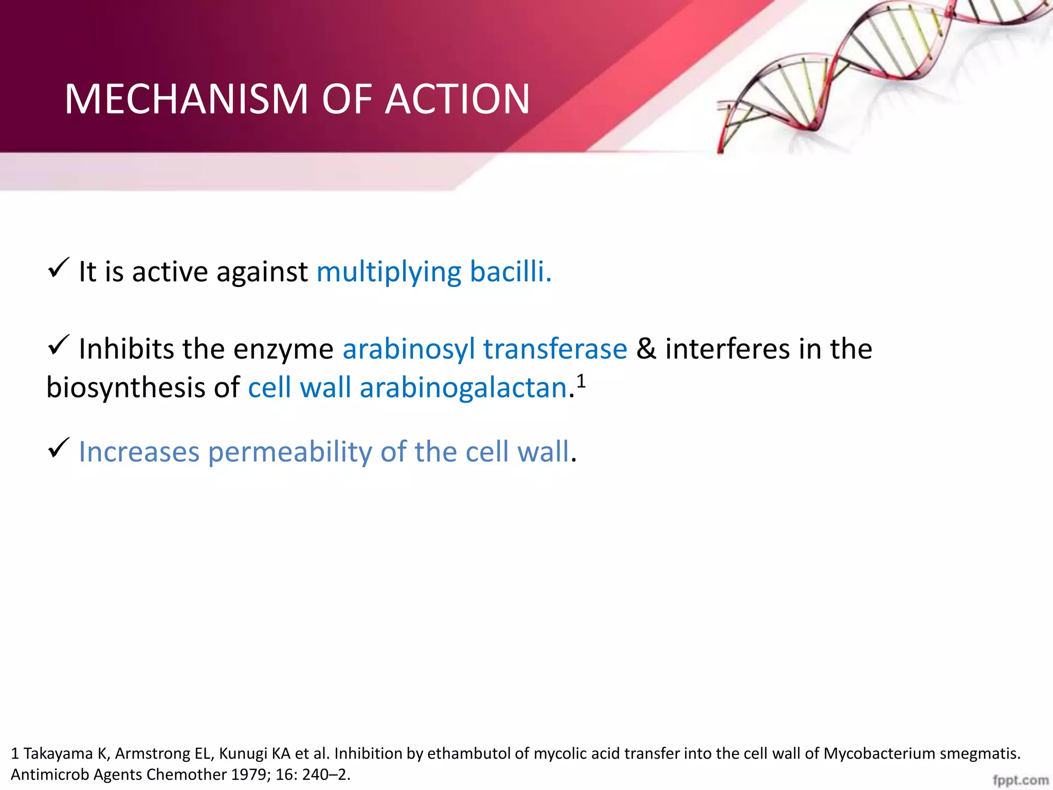 MOLECULAR BASIS & MECHANISMS OF DRUG RESISTANCE IN MYCOBACTERIUM TUBERCULOSIS | PPTX ...