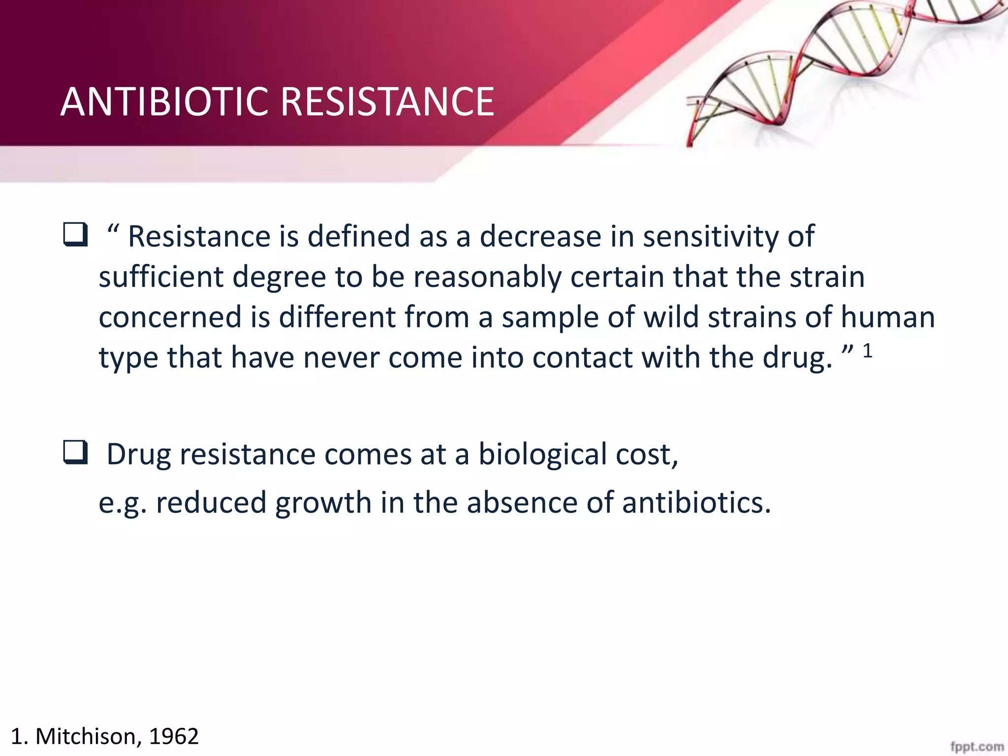 MOLECULAR BASIS & MECHANISMS OF DRUG RESISTANCE IN MYCOBACTERIUM ...