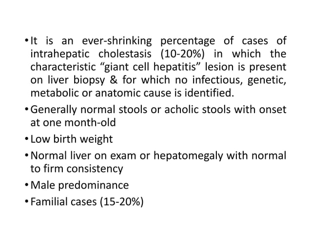 Neonatal Cholestasis | PPTX