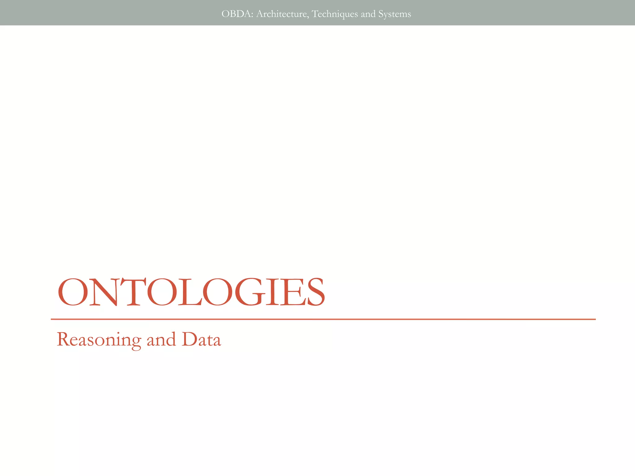 Stanford'12 Intro to Ontology Based Data Access for RDBMS through query rewriting | PDF