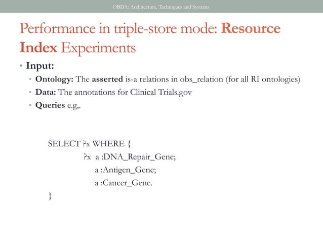 Stanford'12 Intro to Ontology Based Data Access for RDBMS through query rewriting | PDF