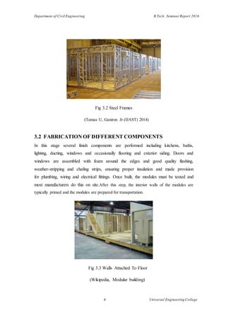 Seminar on modular building | DOCX