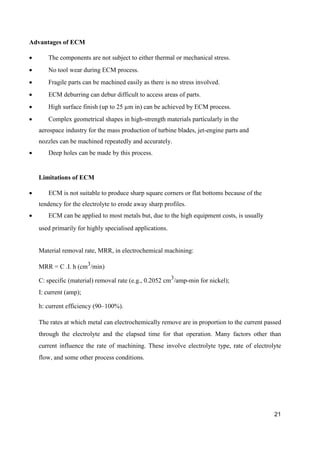 Seminar on-non-conventional-machining | PDF