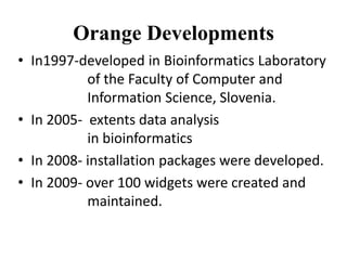 DATA MINING TOOL- ORANGE | PPTX