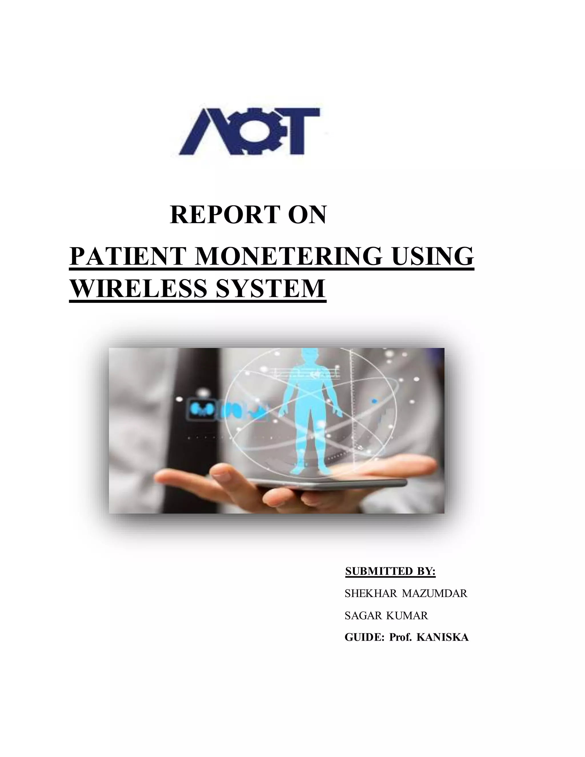 Seminar (patient monitoring using wireless system)(new) | DOCX ...