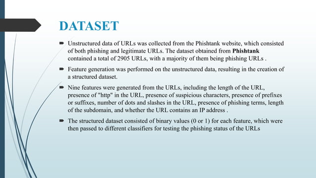 PHISHING URL DETECTION AND MALICIOUS LINK | PPTX