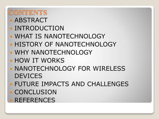 Seminar ppt-nanotechnology | PPTX
