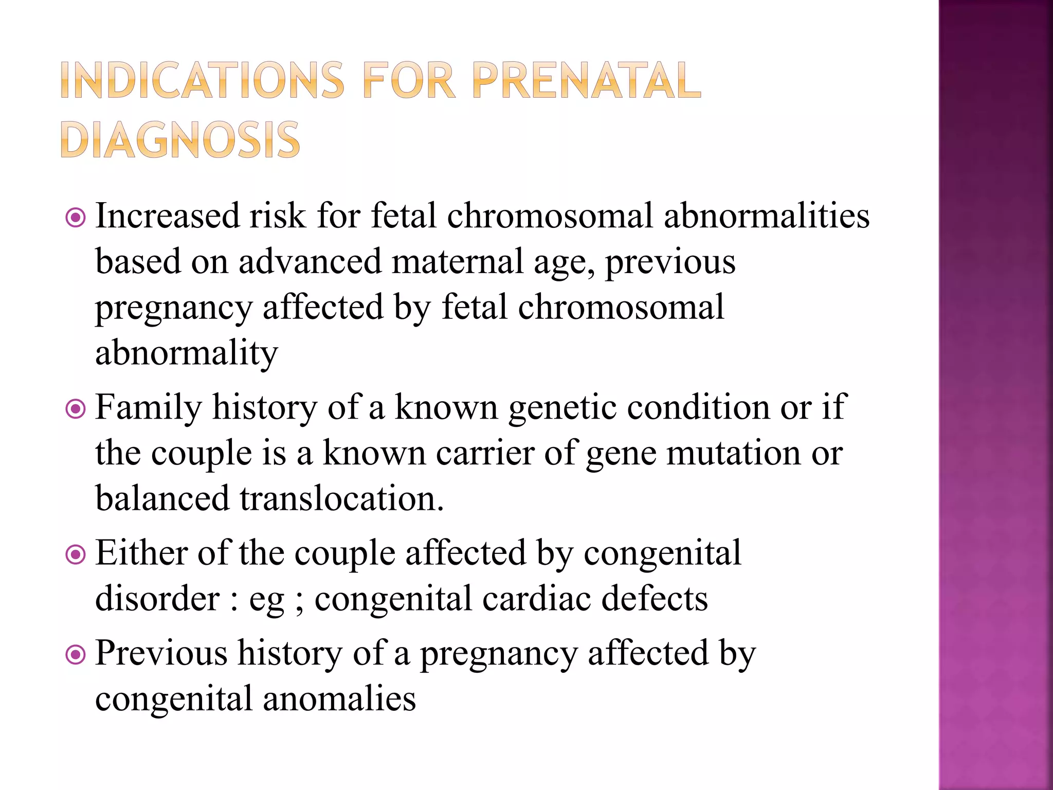 Seminar prenatal genetic screening | PPTX
