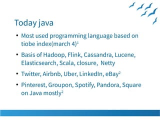 current innovations in the most critical programming language: java | PPT
