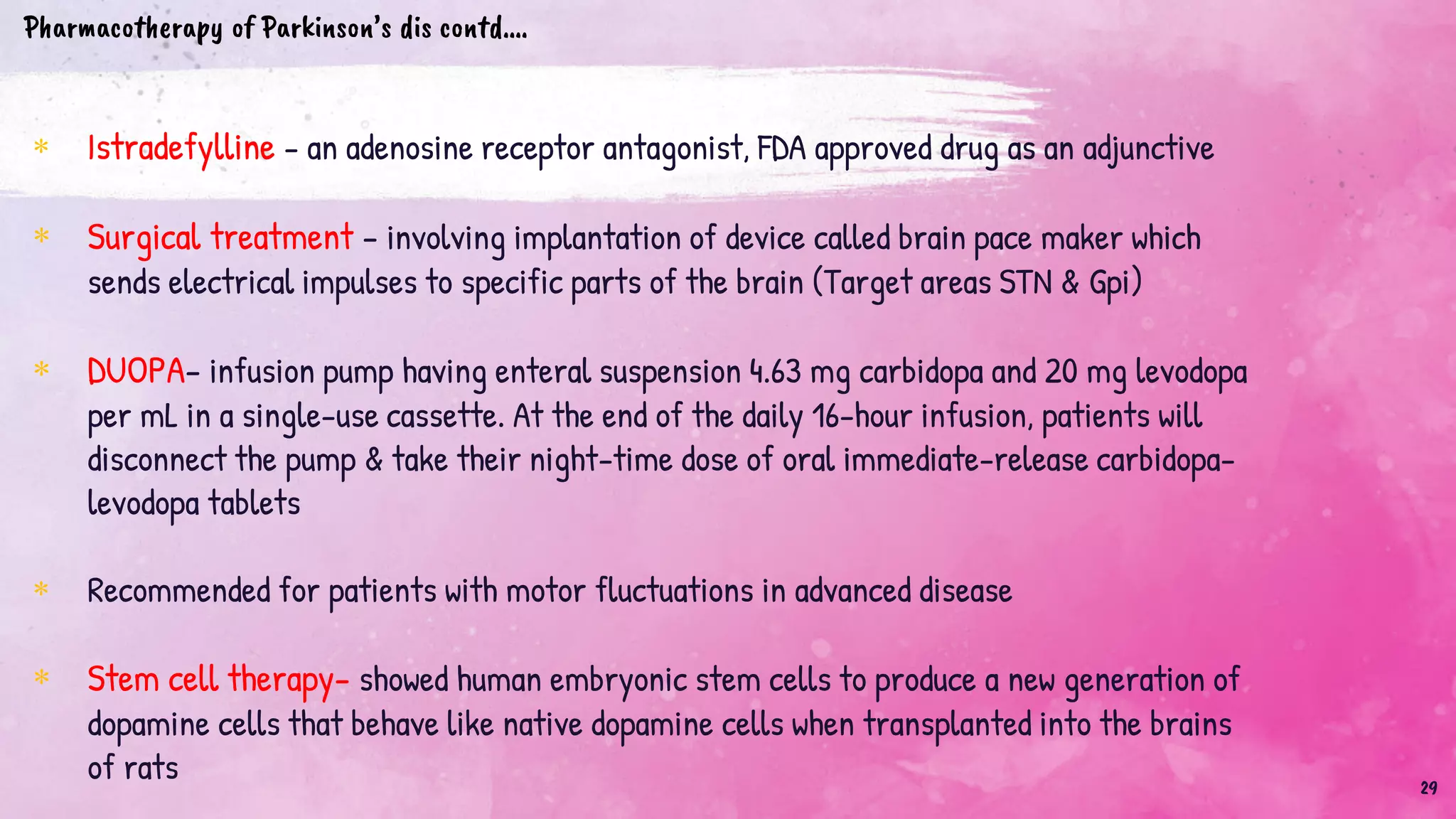 Pharmacotherapy of Neurodegenrative diseases | PPTX