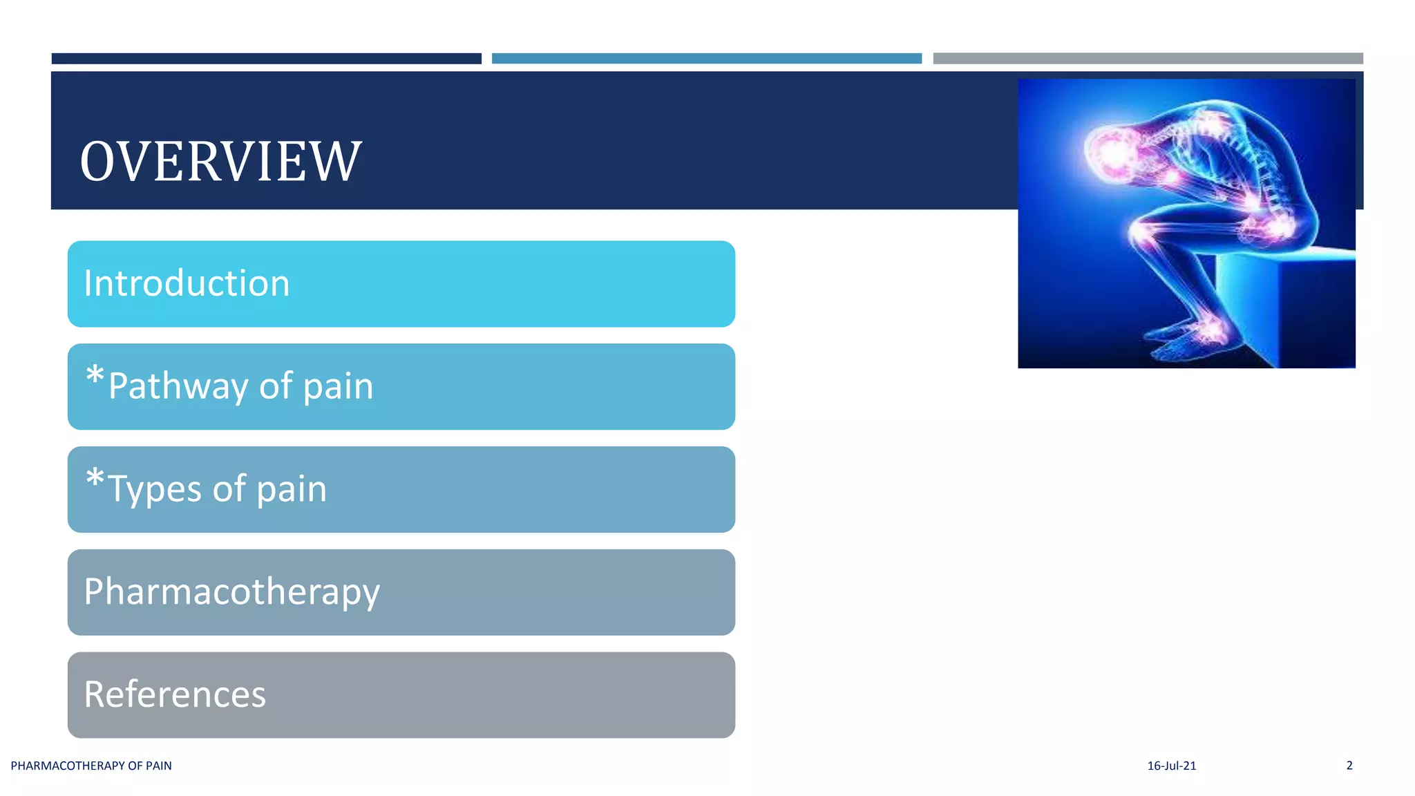 Pharmacotherapy of Pain | PPTX