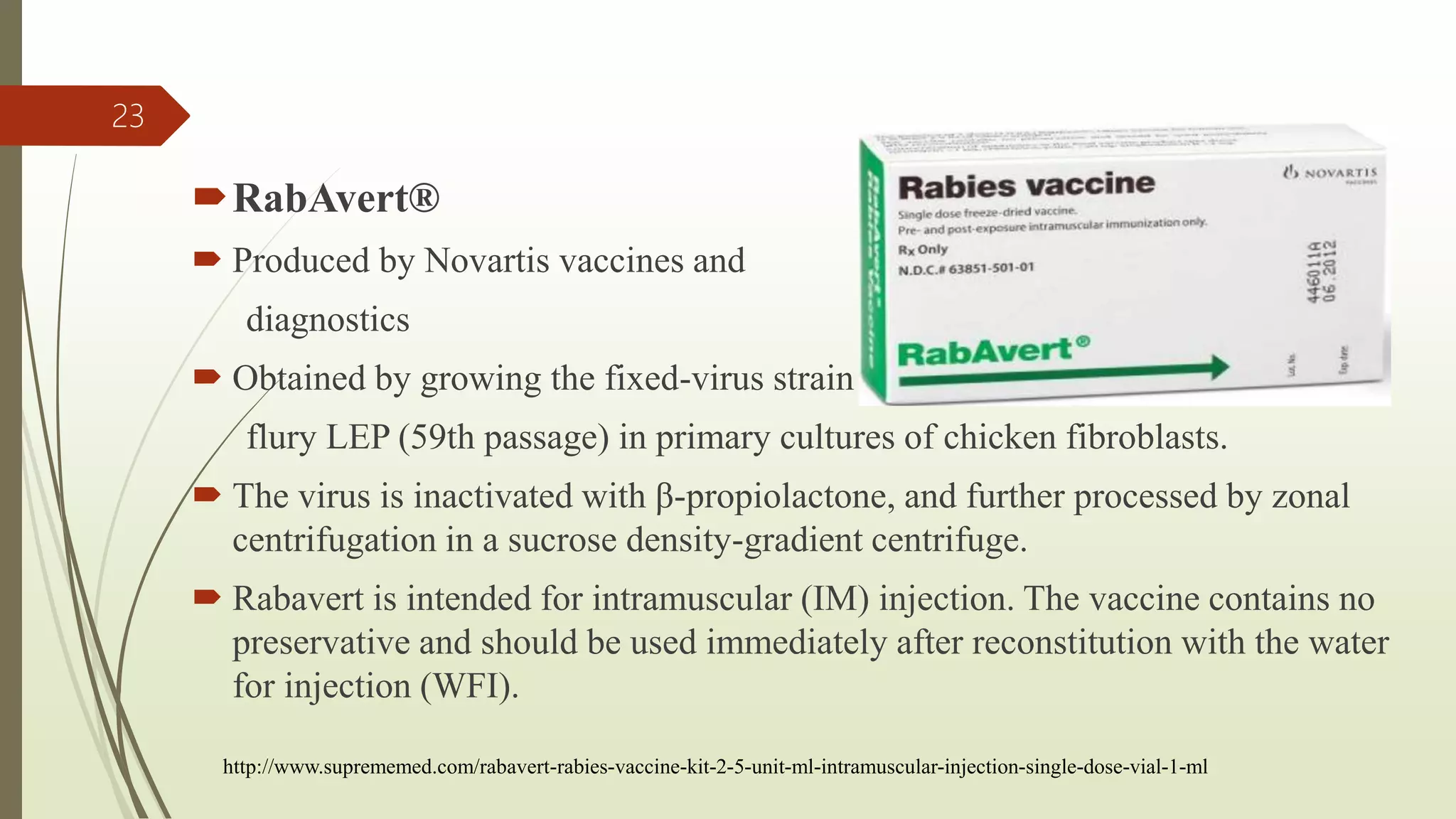 Rabies vaccines | PPTX