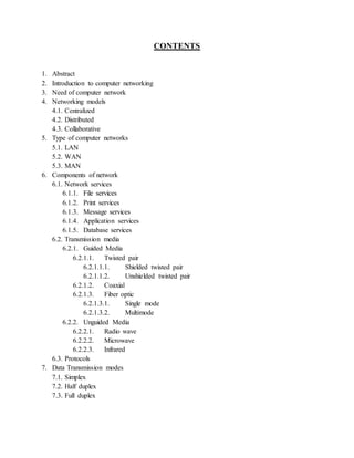 Seminar report-networking | DOCX