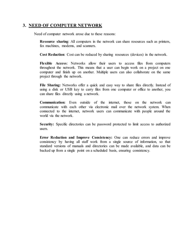 Seminar report-networking | DOCX | Internet | Computing