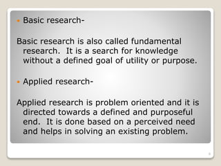 Research methodology | PPTX