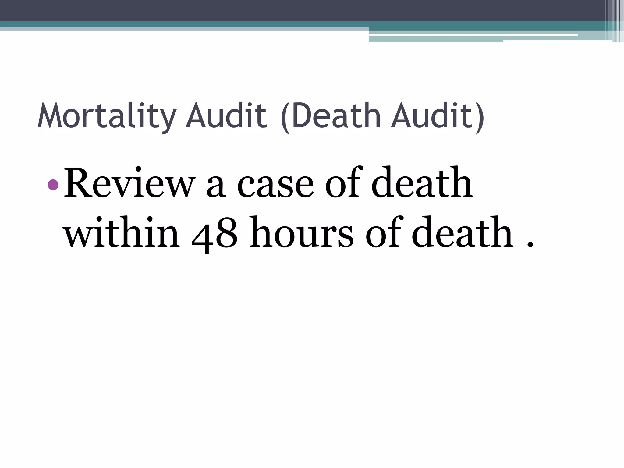 Role of Medical Audit | PPTX