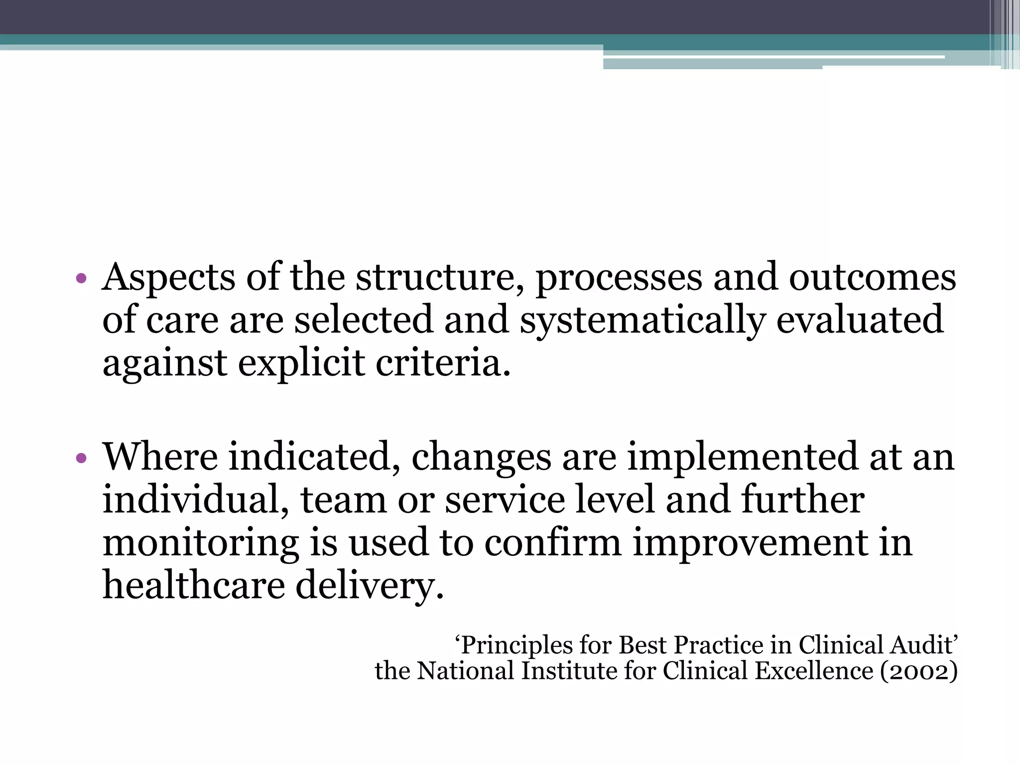 Role of Medical Audit | PPTX