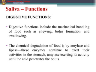 Saliva - Nature's Miracle in the Mouth | PPT