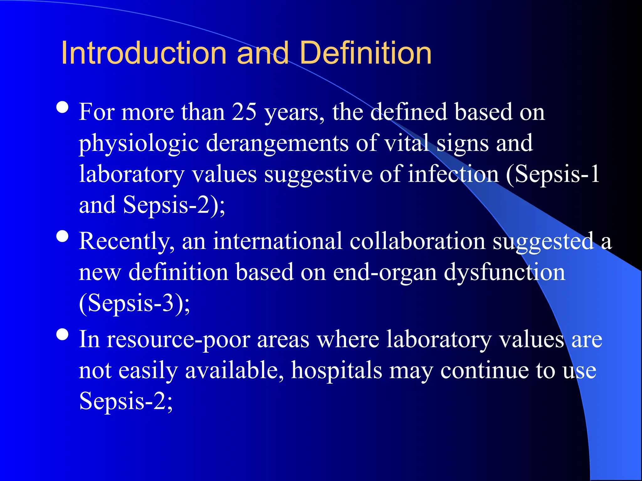 Seminar - Sepsis and septic shock in medicine | PPTX