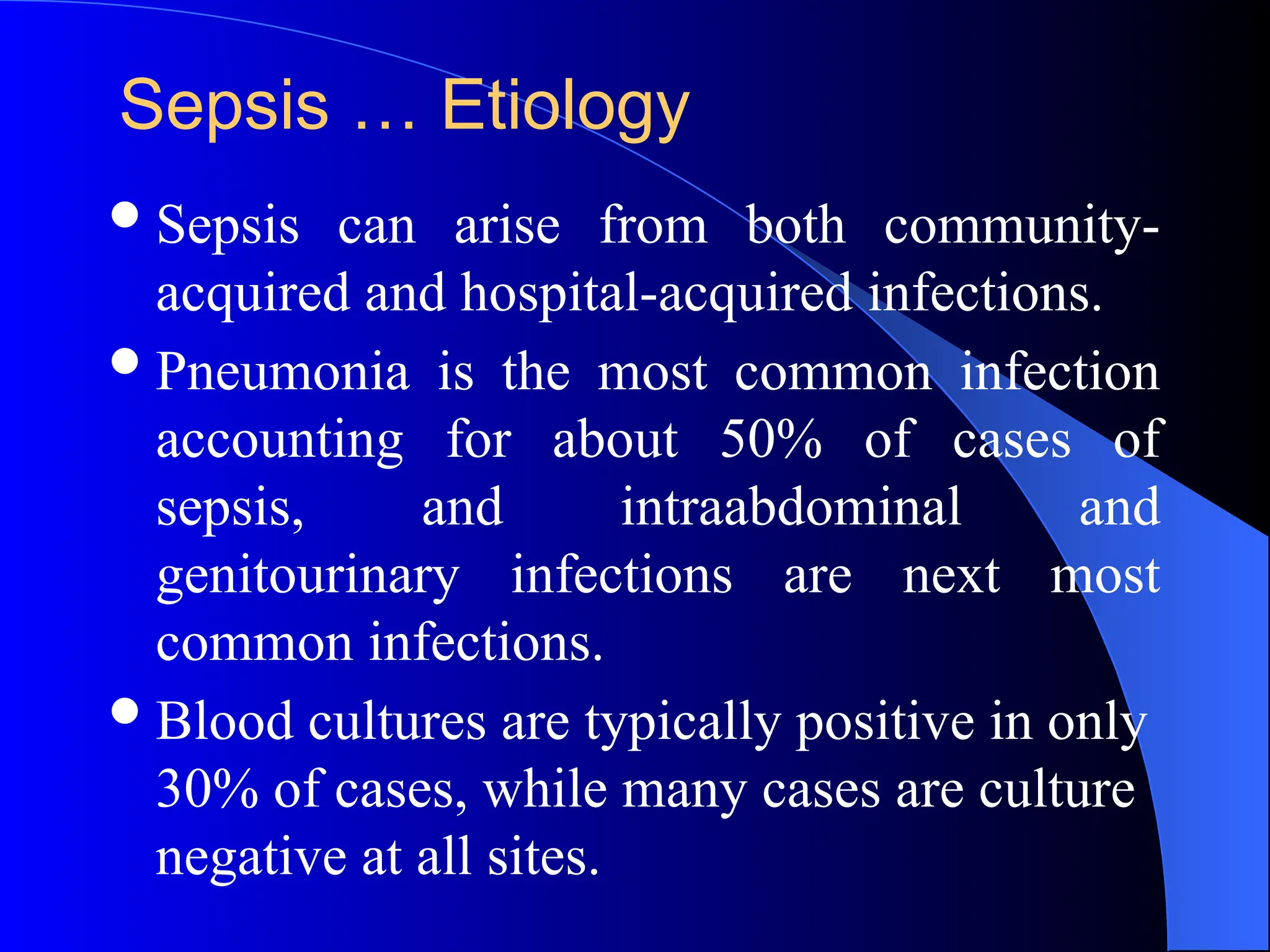 Seminar - Sepsis and septic shock in medicine | PPTX