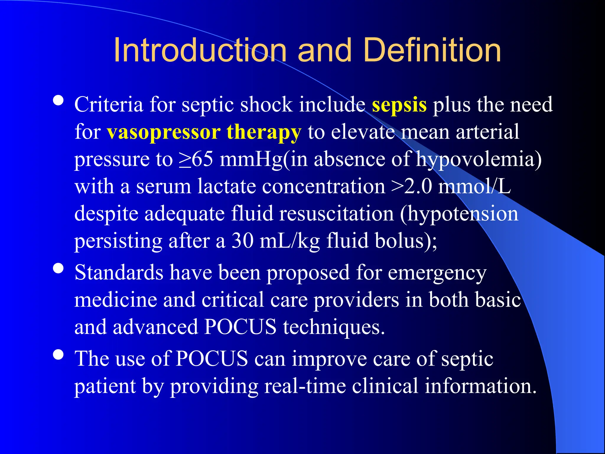 Seminar - Sepsis and septic shock in medicine | PPTX