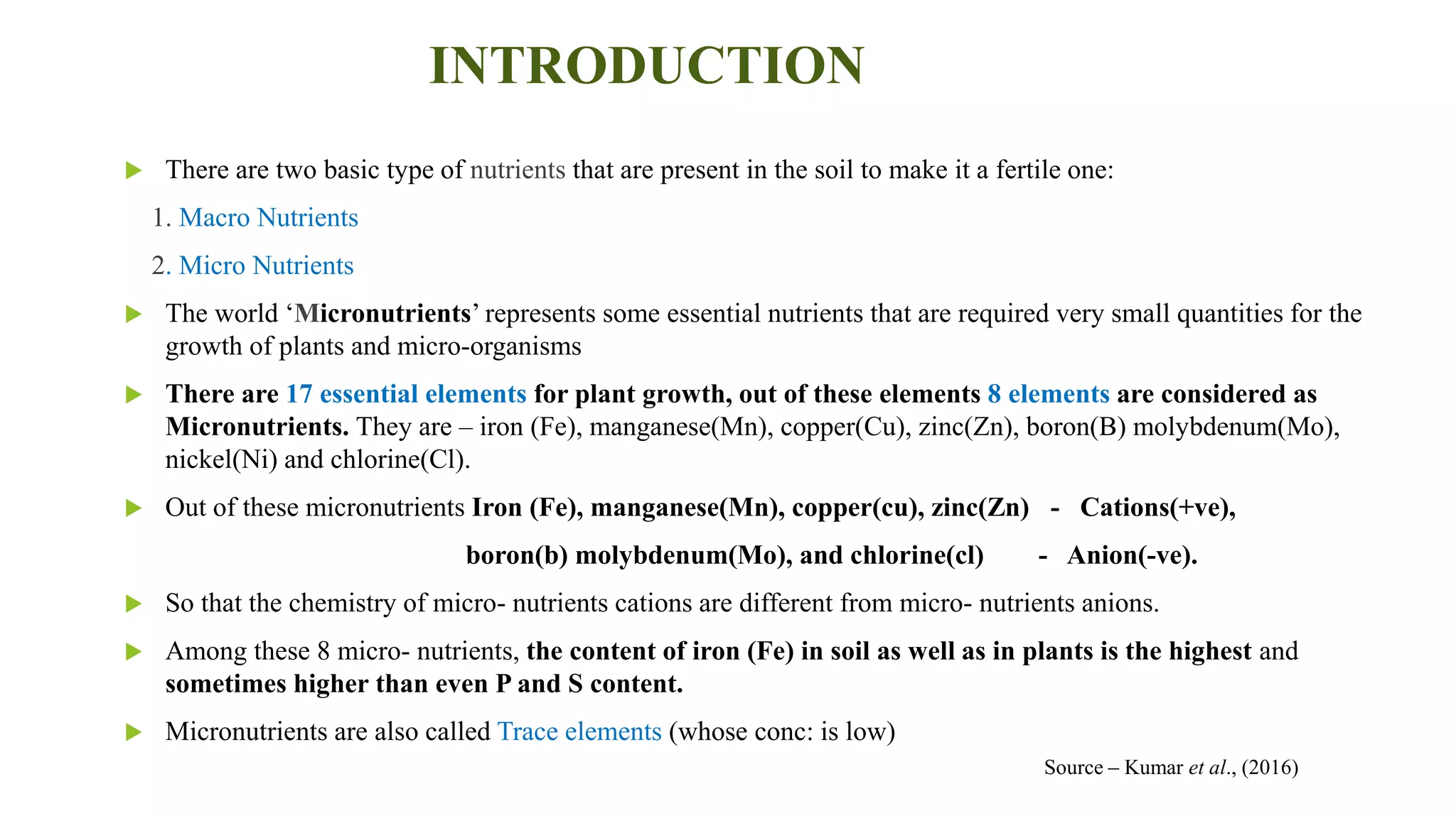 Soil micronutrients | PDF