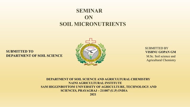 Soil micronutrients | PDF